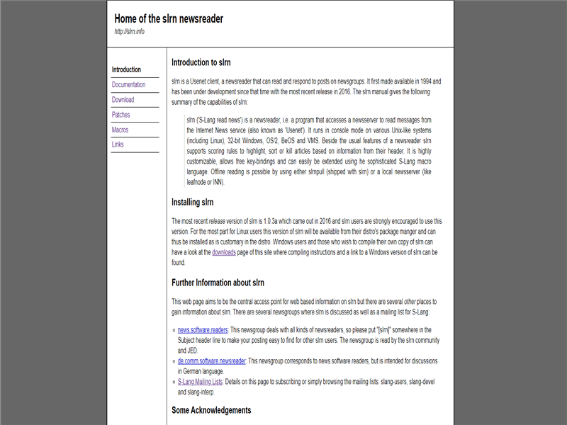 Slrn Newsreader Review
