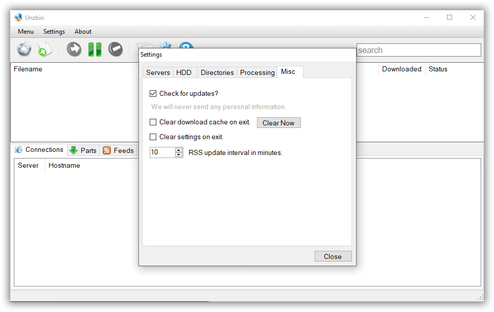 Unzbin Newsreader Review